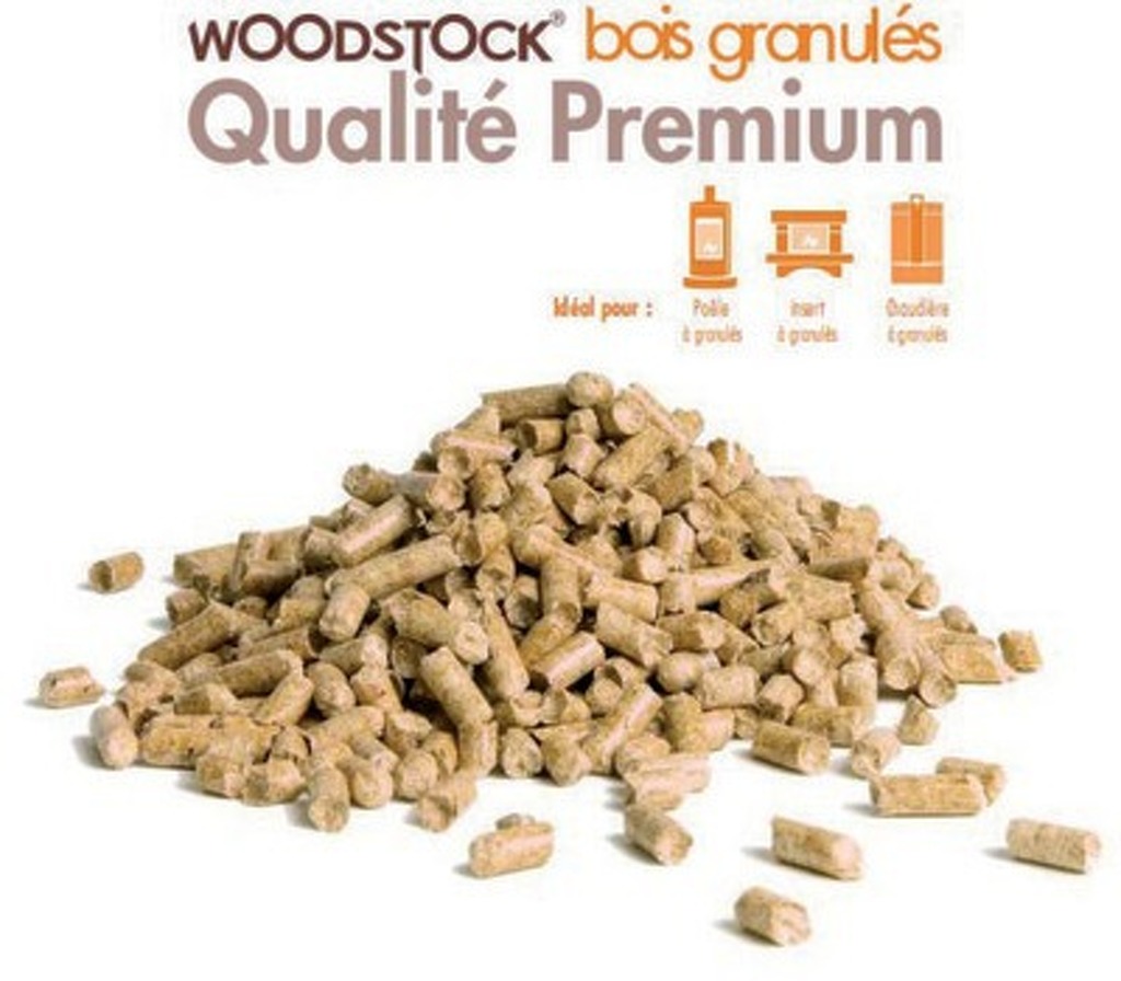 Combustibles Granulé de bois Woodstock - sac 15Kg