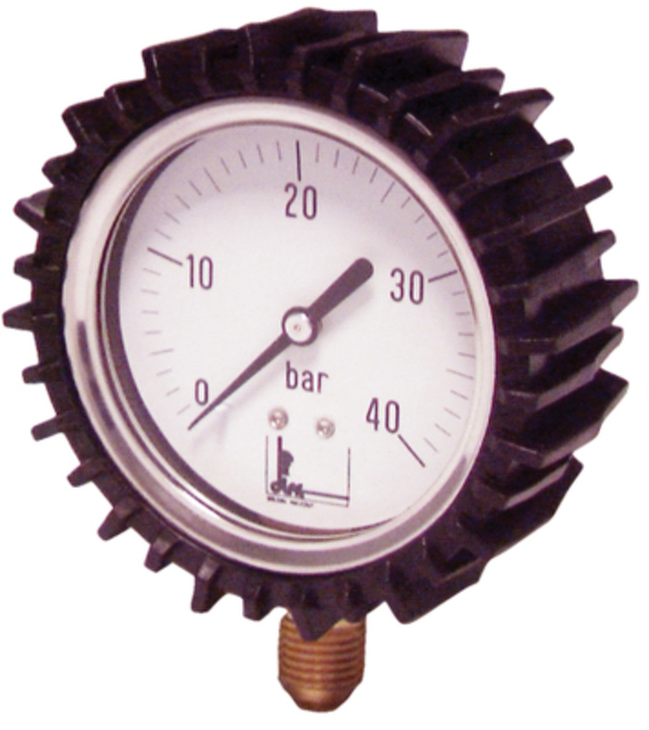 Manomètre rond 0 à 40 bars, diamètre 63mm, M1/4, boîtier inox à ...