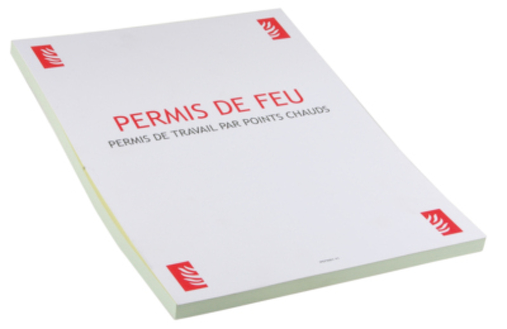 50 formulaires autocopiants permis de feu