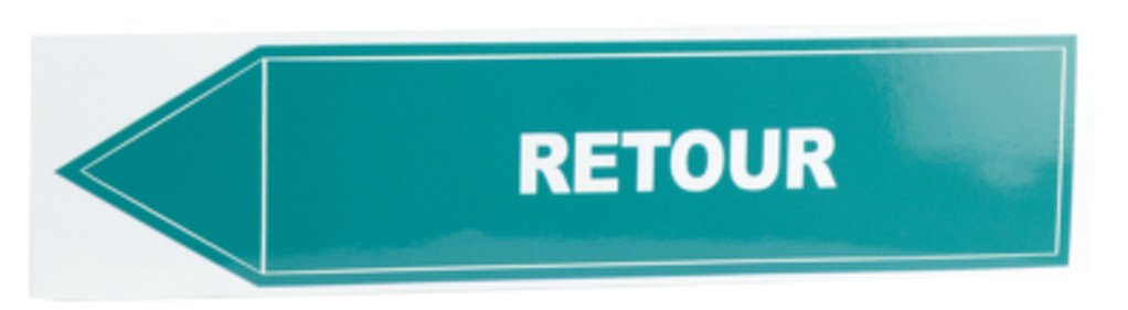 Étiquette souple adhésive - Retour(x10)