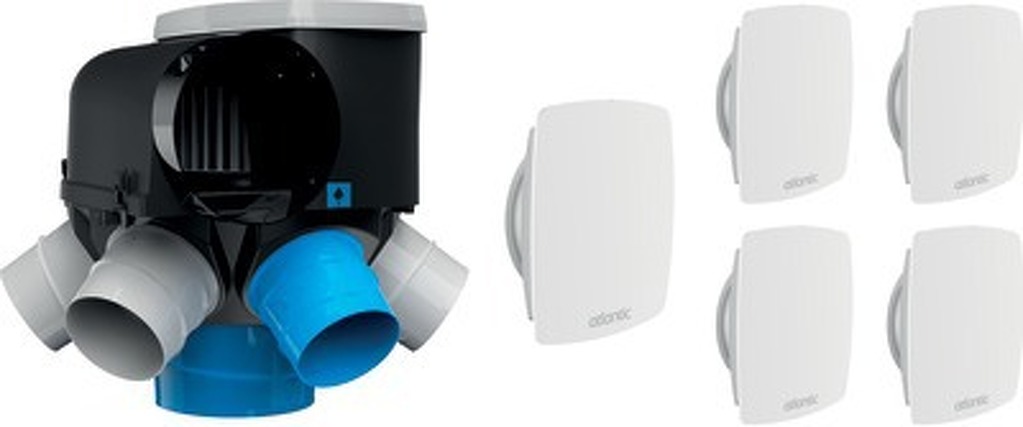 VMC simple flux autoréglable intelligente kit Autocosy IH avec 5 ...